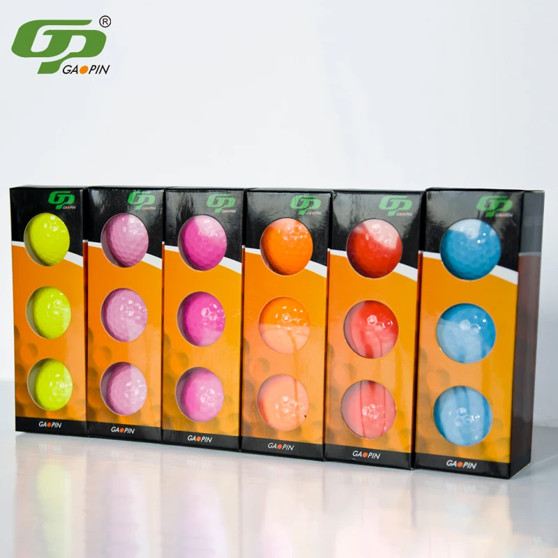 2-layer Durable Colored Golf Ball Golf Practice Balls For Driving Range ...