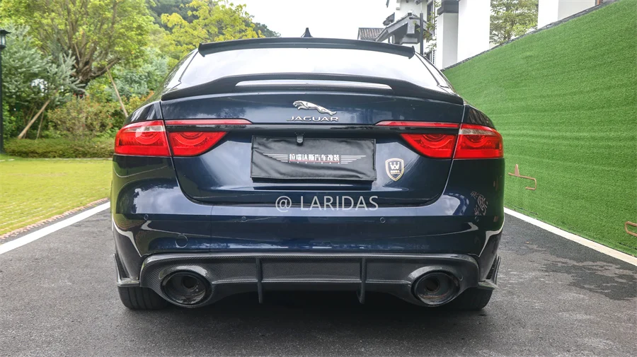 RS Style Rear Diffuser for Jaguar XFL - Carbon Fiber Bumper