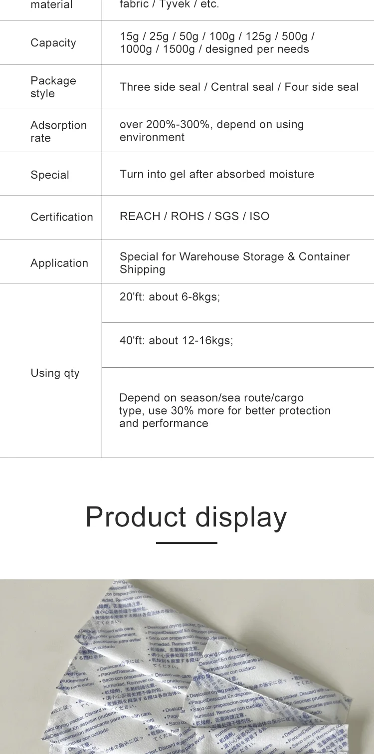 1kg Calcium Choride Super Dry Container Desiccant Pole With Hook For ...