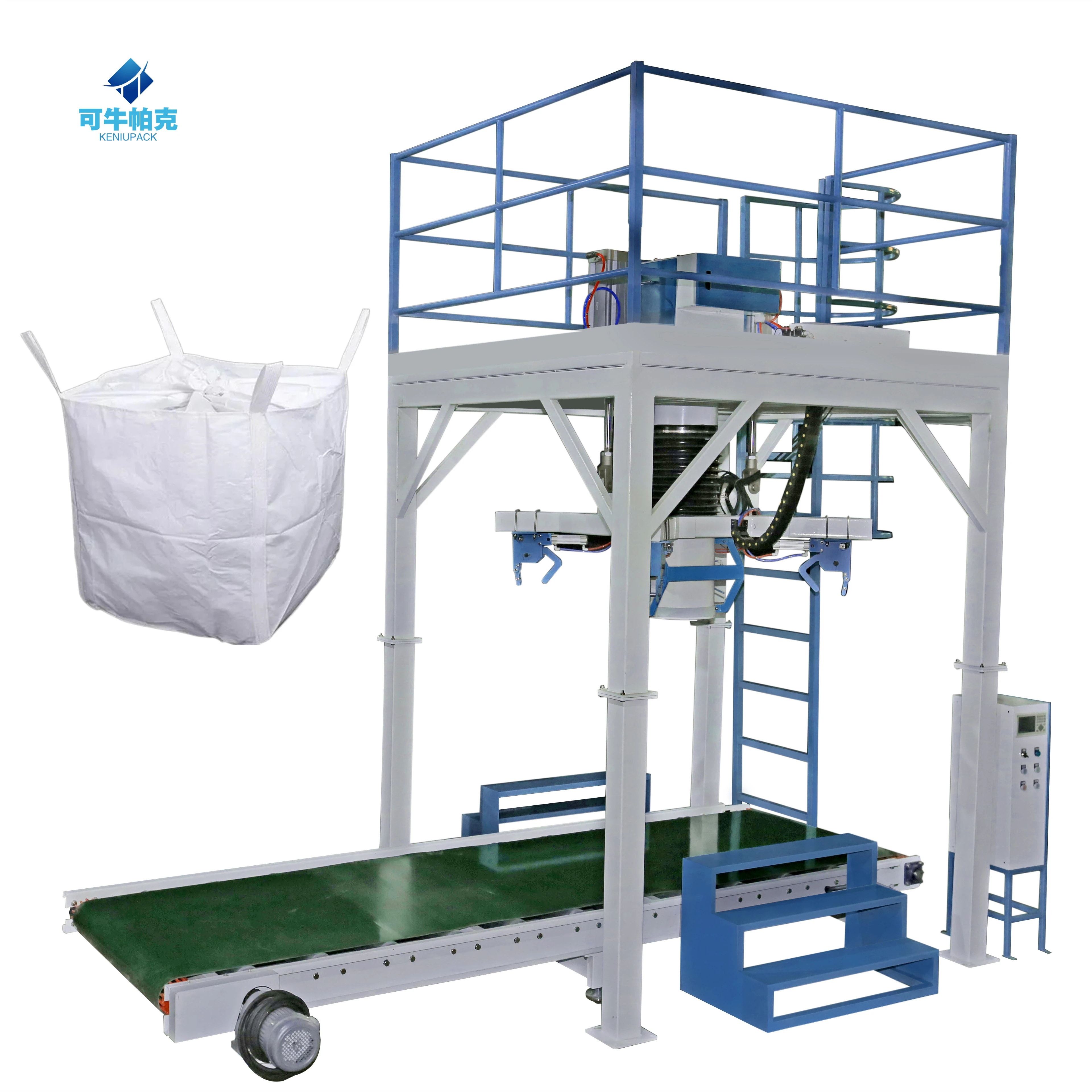 1 Ton Bulk Bag Bentonite Fertilizer Urea Feed Filling Machine 500 ...
