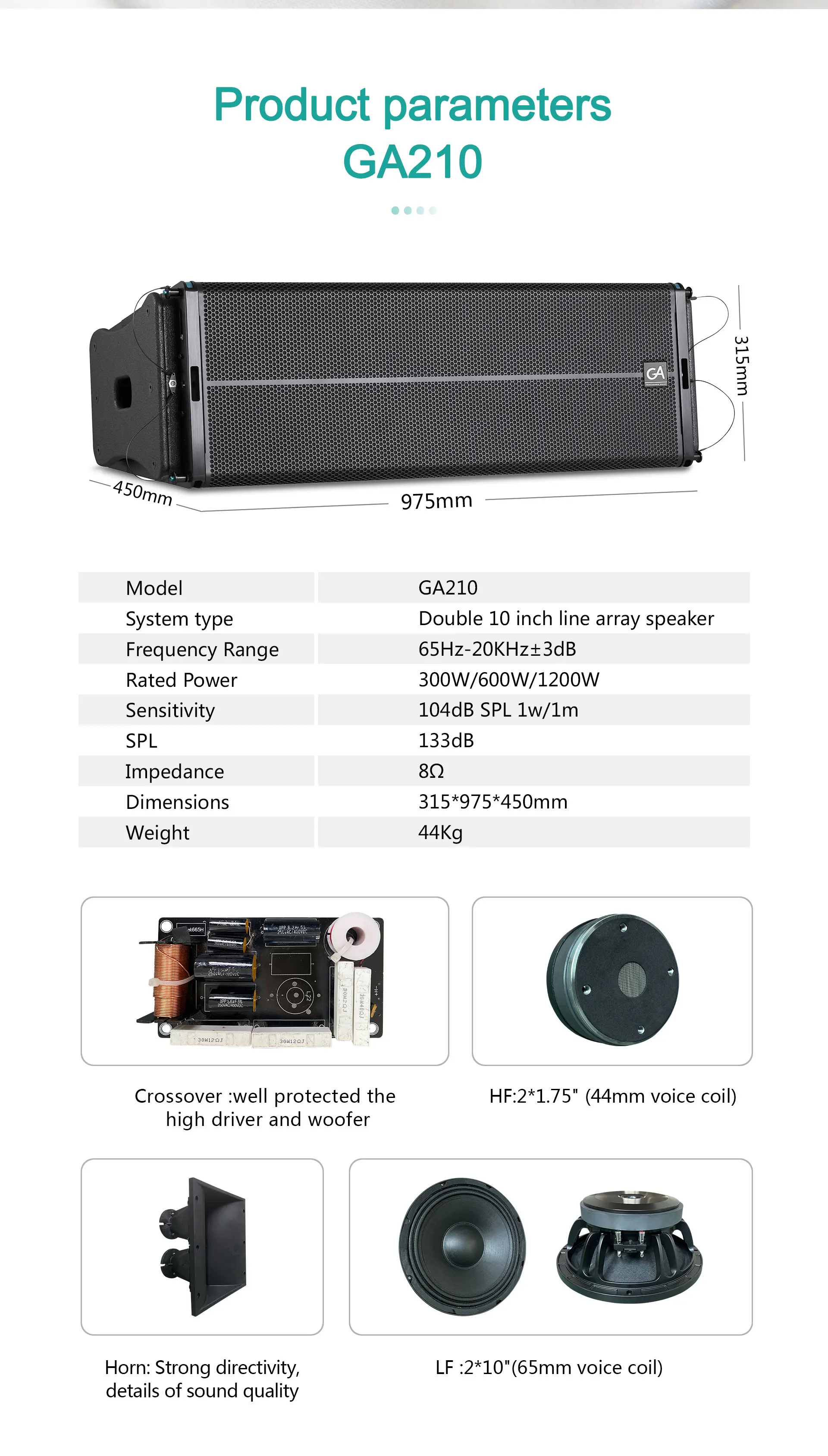 Wholesale Line Array Dual 12 Inch - Professional Speakers