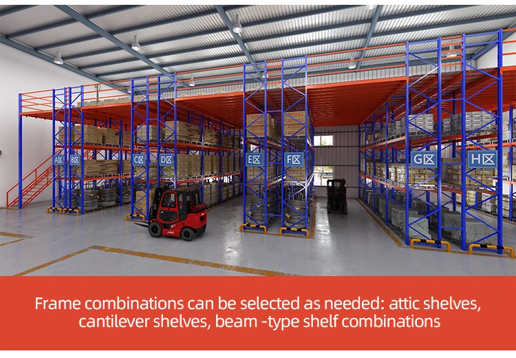 Gxm Industrial Mezzanine Floor Racking System Mezzanine Platform ...