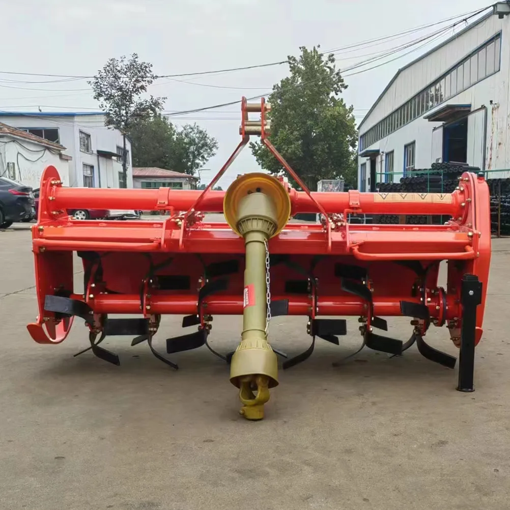 3 Point PTO Drive Rotary Cultivator Rotavator, Farm Soil Rotary Tiller ...