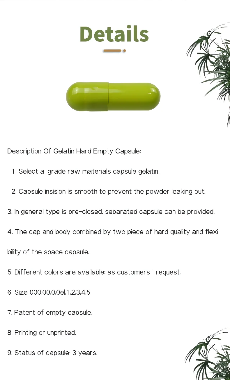 High Quality Pharmaceutical Empty Capsule Shell Hard Gelatin Capsules ...