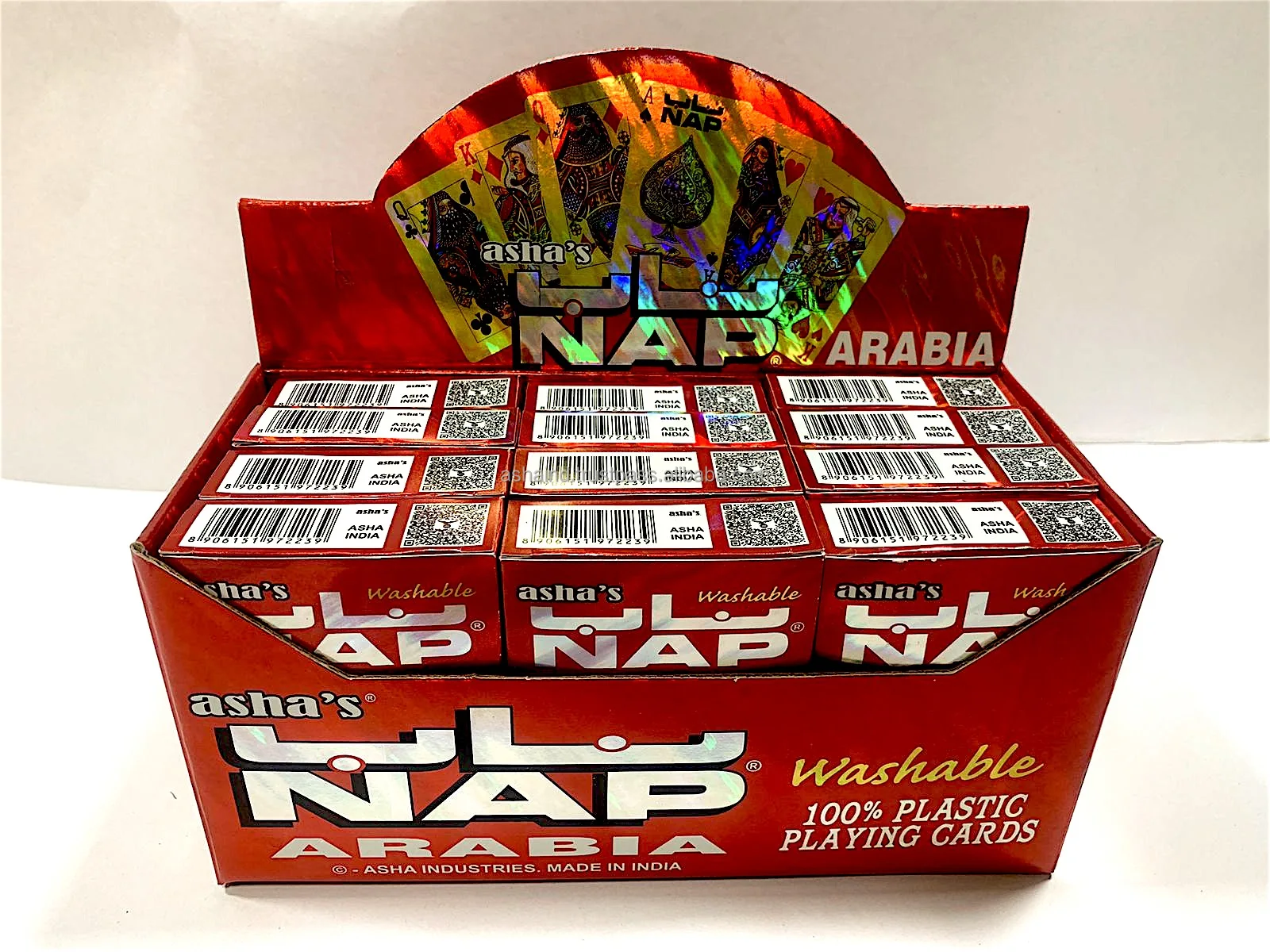 High Quality NAP Arabia Plastic Playing Cards for Parties