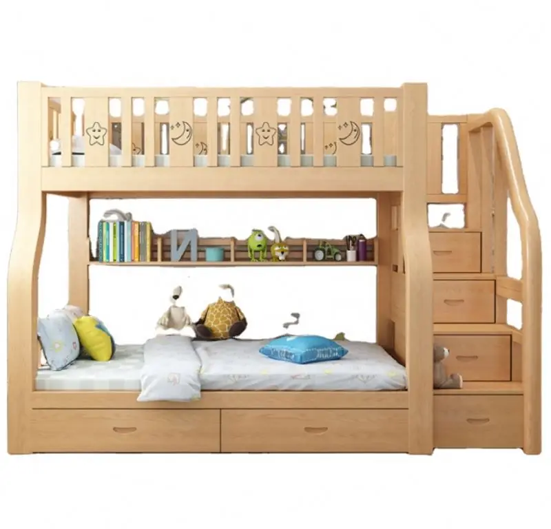 YQ JENMW Wooden bed two-layer mother and child bed bunk bed| Alibaba.com