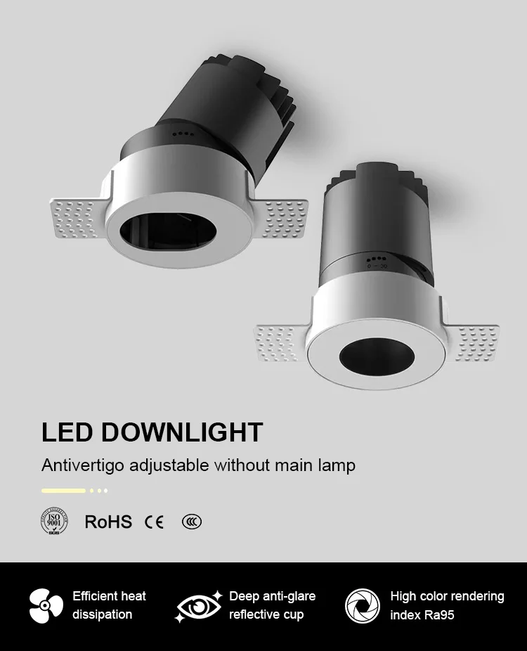 Good Price Australian Standard Saving Round Recessed Led Rimless ...
