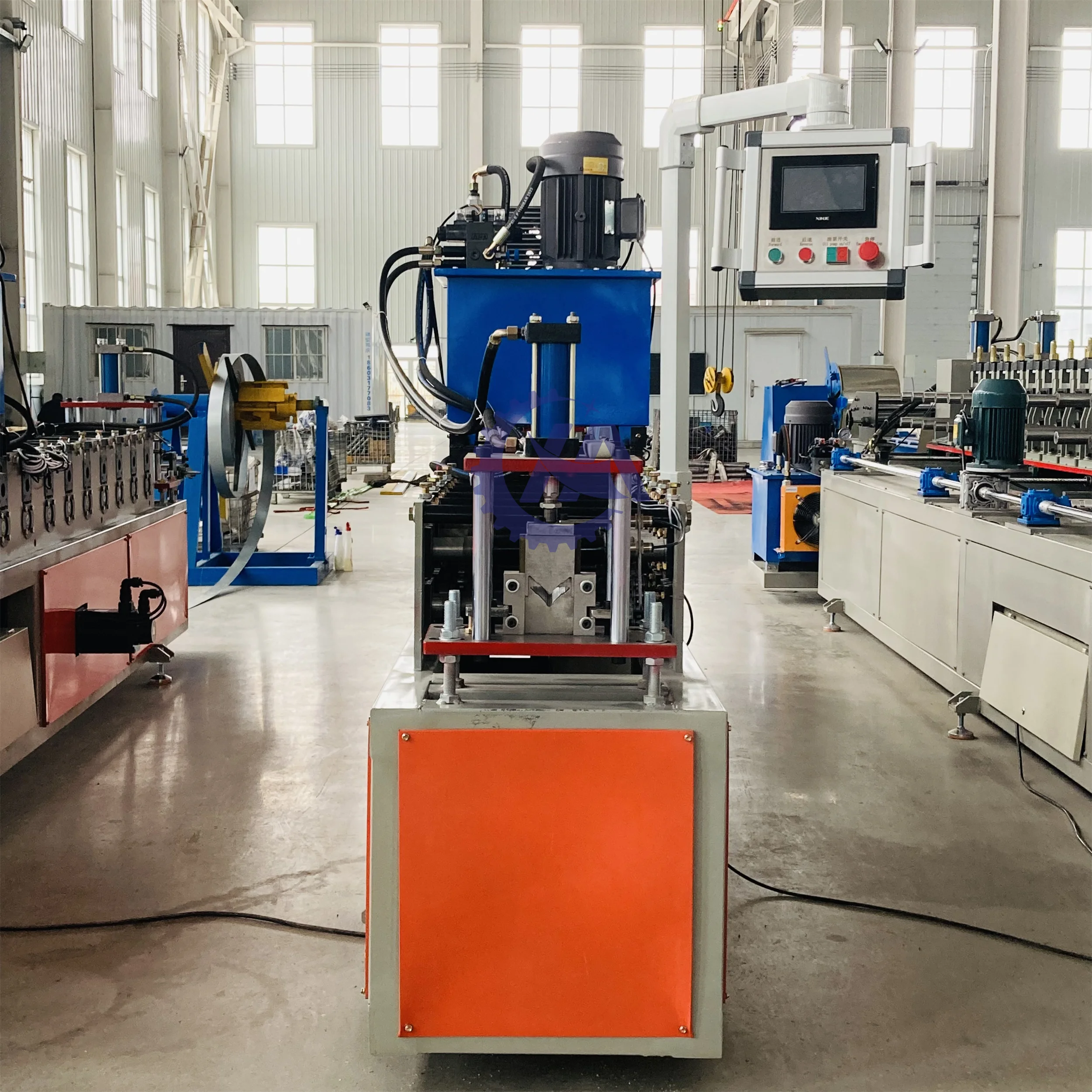 Upright Post Supermarket Use Storage Rack Roll Forming Machine Shelf Frame Forming Machine - Buy ...