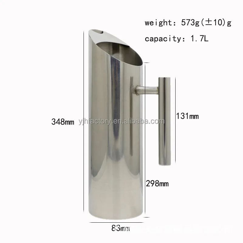 Stainless Steel Thickened Cold Juice Jugs Wine Decanter Bar Wine Pourer ...
