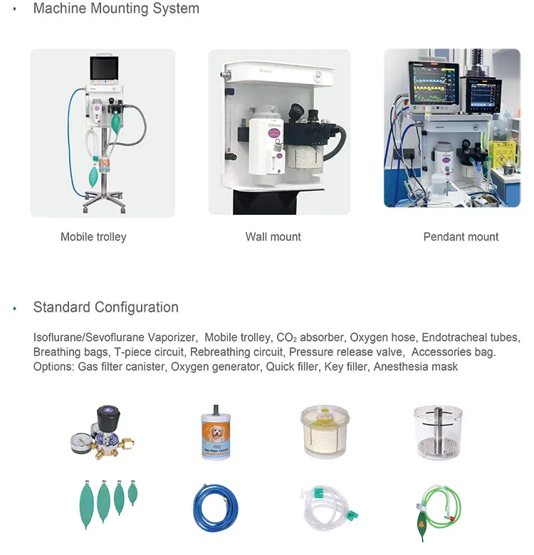 Vetcare Professional Animal Anesthesia Equipment Isoflurane Evaporator ...