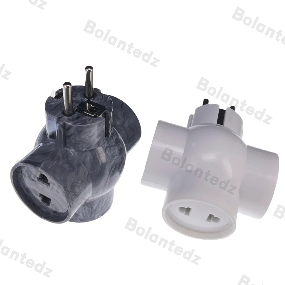 European Plug 3-way Plug /socket 16A 2p 250V EU Wall Socket Adapter ...