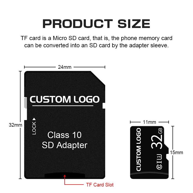 Customizable Industrial Grade TF Flash Memory Cards
