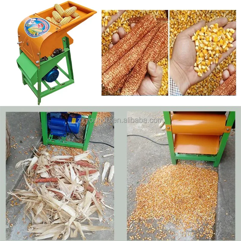 Manual Feeding Corn Seeds Threshing Machine Maize Machinery For ...