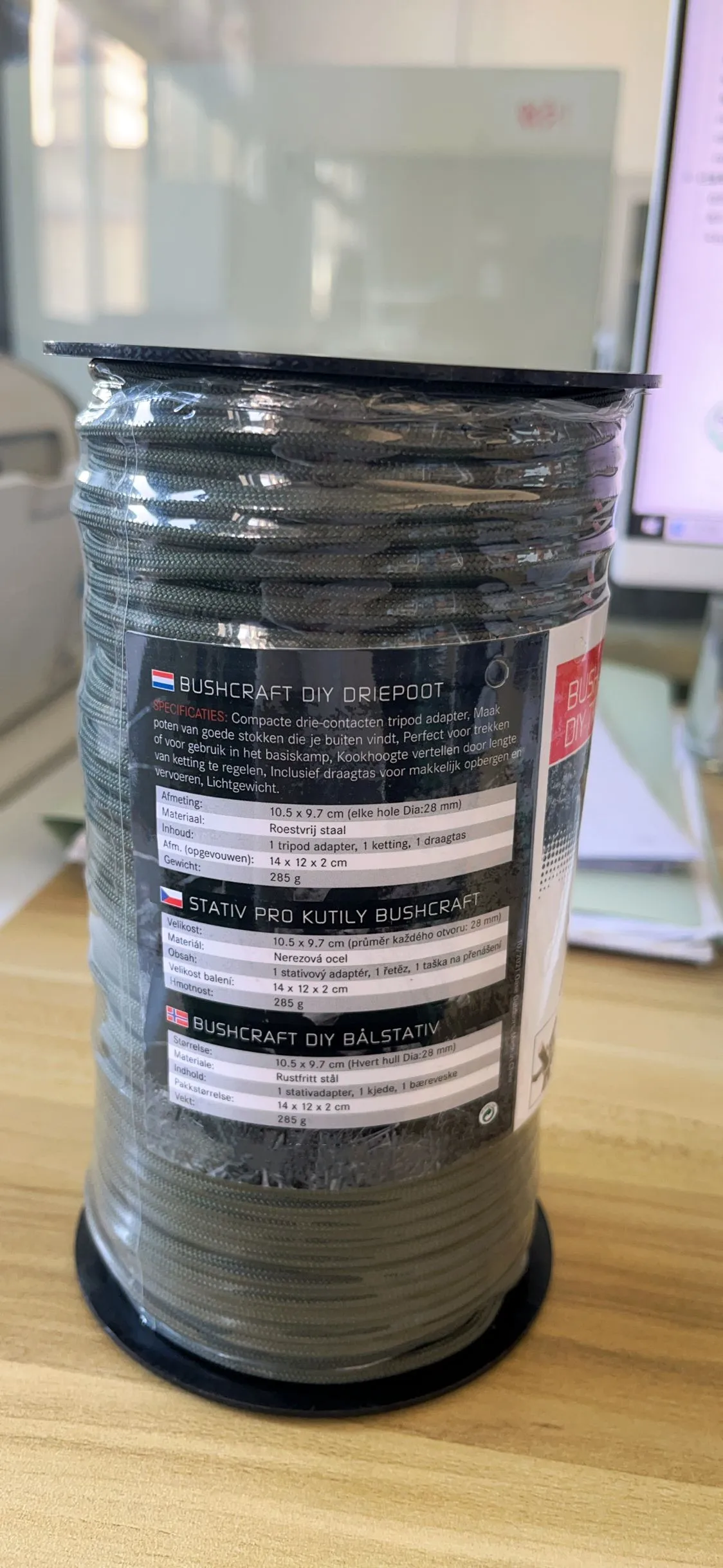 4mm 7 Strands 550 Nylon Paracord Parachute Cord 100ft 31meter Survival ...