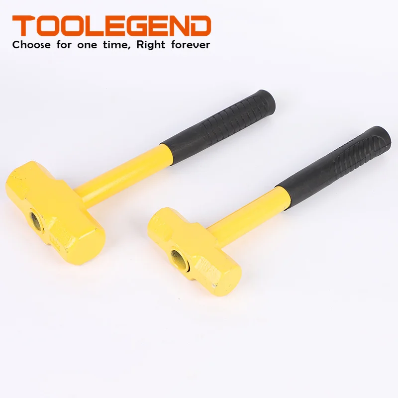 Steel Pipe Handle Octagon Hammer Wooden Handle Heavy-Duty Wall Breaking ...