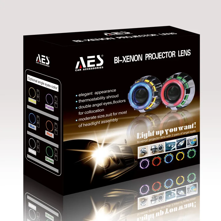 Aes Easy Installation Super Bright 3 Inch-panamera-led Shroud Bi-xenon ...