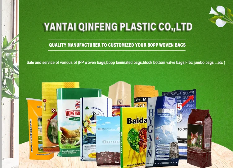 25kg 50kg Plastic Food Packaging Laminated Rice Block Bottom Bopp Woven ...