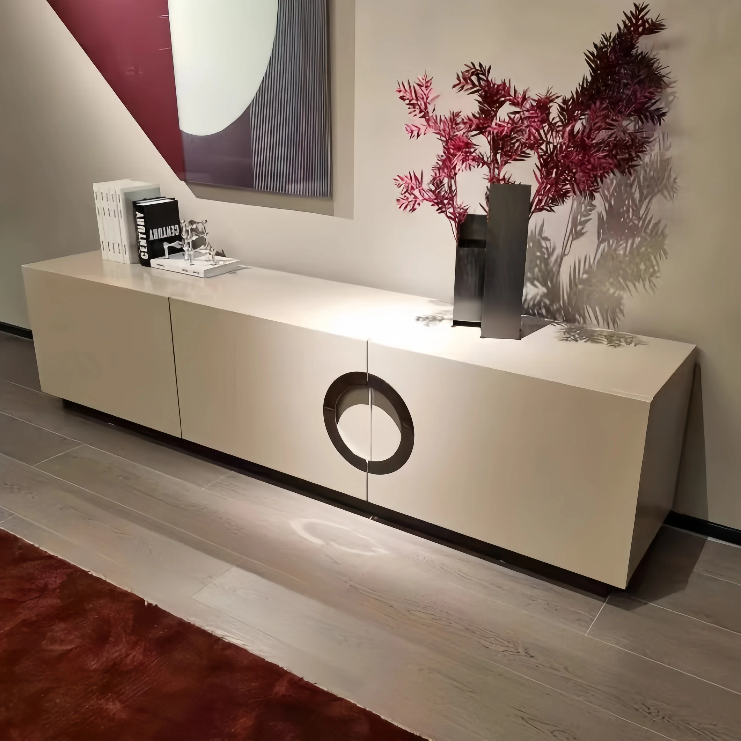 Luxury Modern Sideboard cabinet Living Room Furniture White Buffet ...