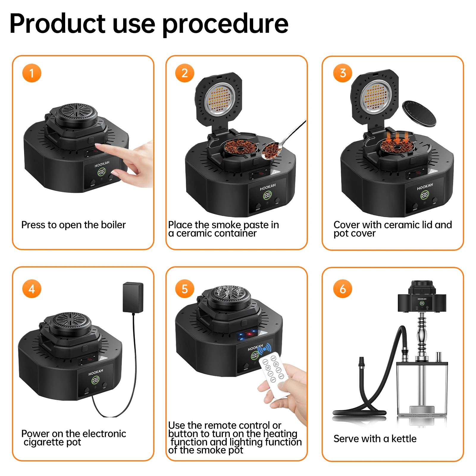 Alibaba.com: 20000 mAh rechargeable electronic shisha with high-capacity battery and smoke ...