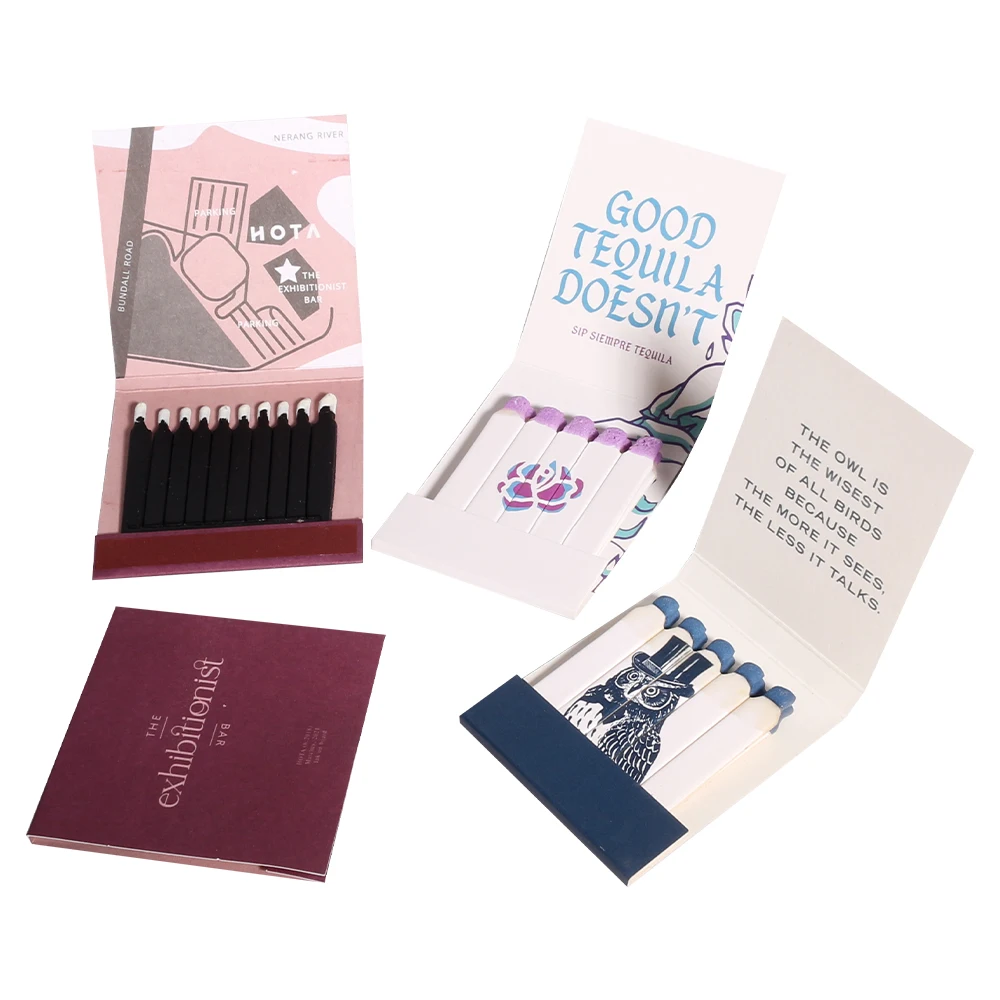 Custom Logo Drawer Boxes Small Paper Unique Matchesbox Holder Family ...