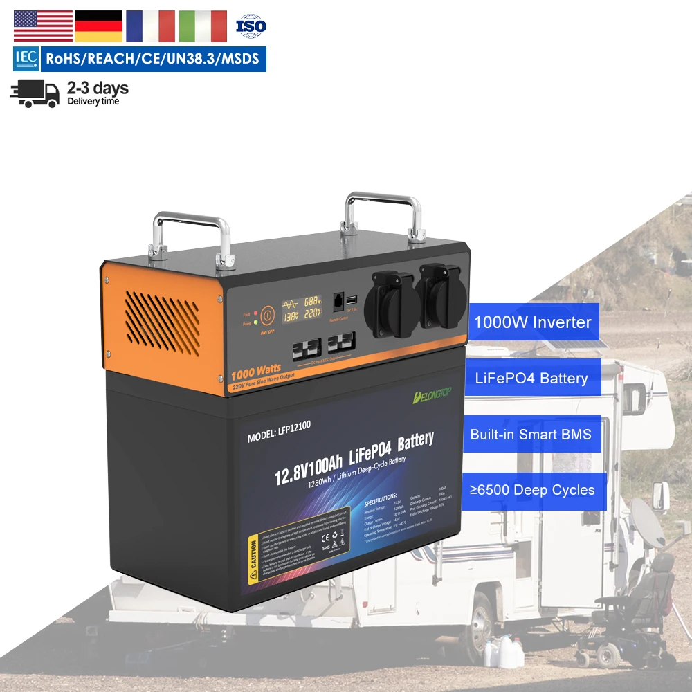 Delong 1000W UPS System with Lifepo4 Battery - Reliable Power
