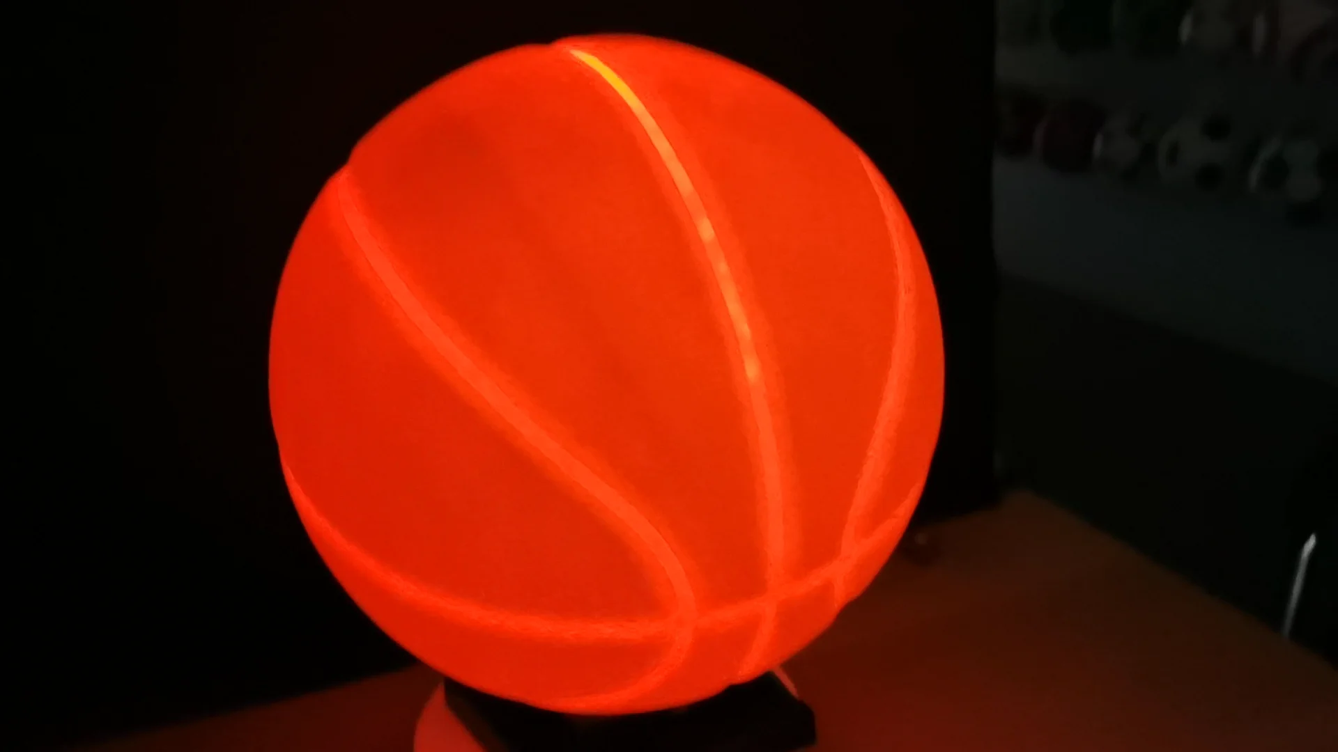 Custom Laminated Glow In The Dark Pu Leather Light Up Led Basketball ...