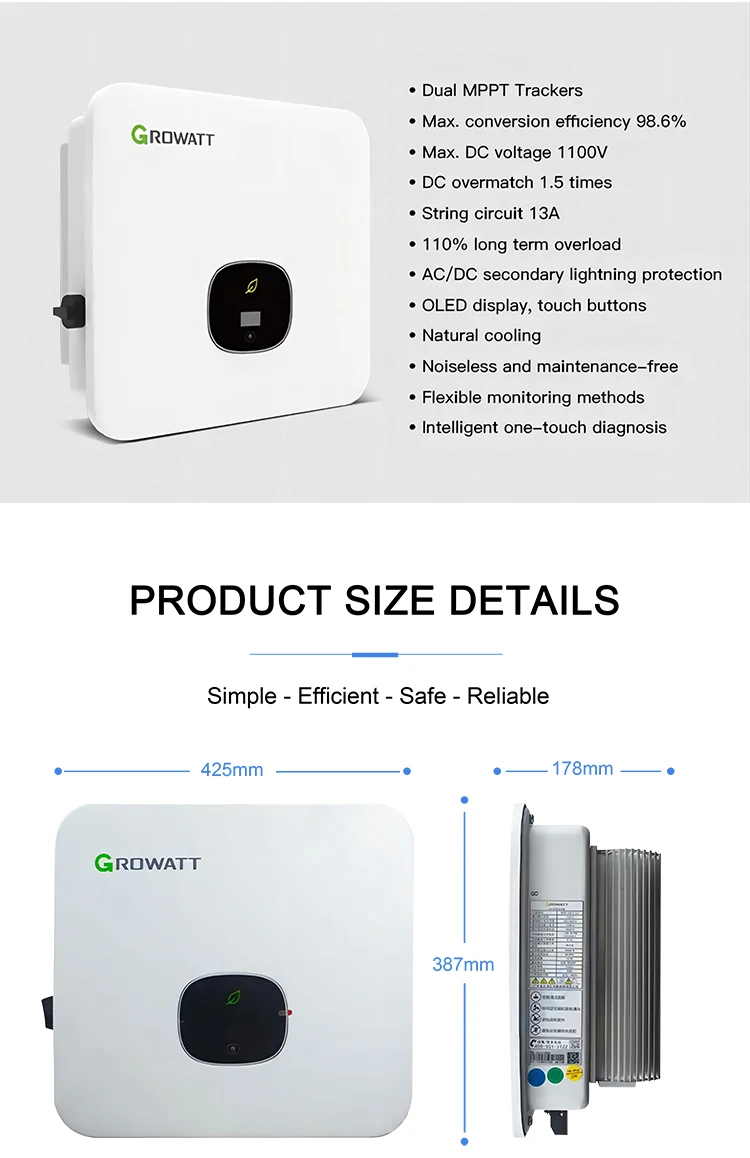 Growatt 48v DC AC off Grid Inverter - 10kw to 15kw Power