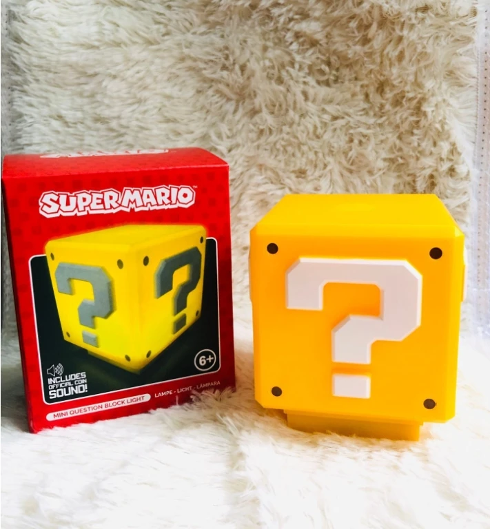 Super Mario Sound Led Question Mark Light Usb Charging Small Night ...