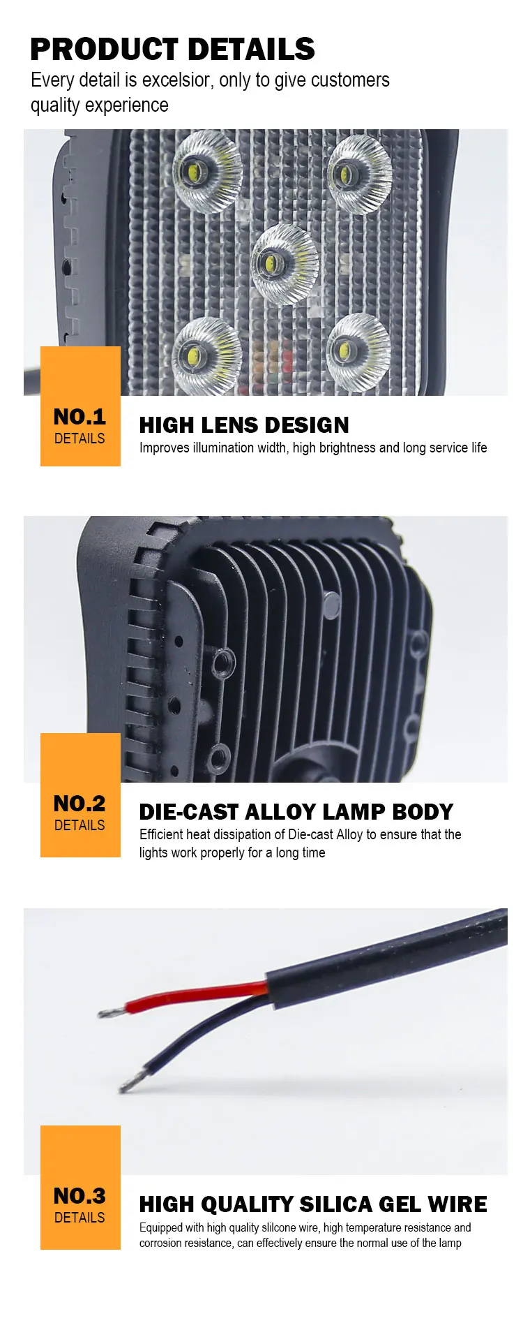 Factory Direct Customization Ip68 Flood Spot 4x4 Led Light Off Road Led ...