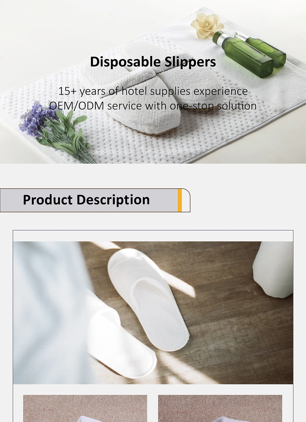 Personalized Logo Disposable Hotel Slippers - Buy Personalized Hotel ...