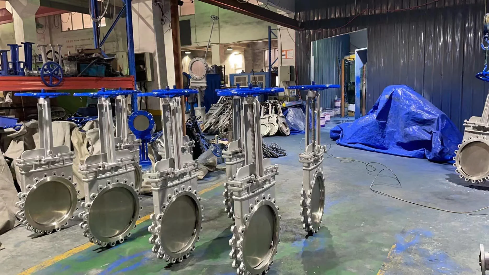 COVNA 4 Inch Industry Knife Gate Valve - Stainless Steel