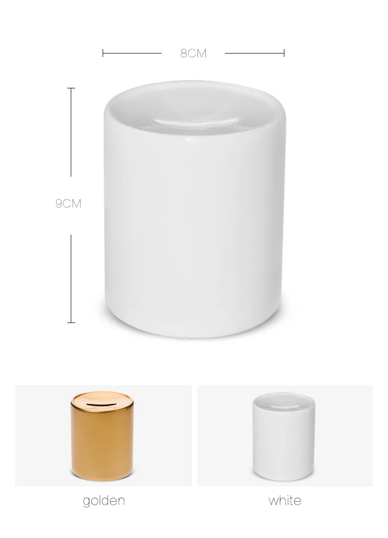 Sublimation Blanks Money Box Ceramic Saving Money Box For Printing ...