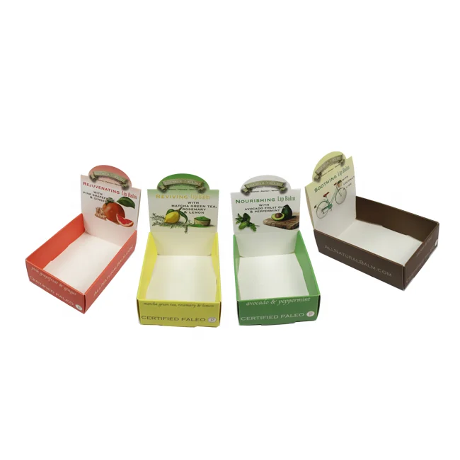 Lipstick Pdq Counter Top Stand Lip Balm Counter Display Cardboard - Buy ...