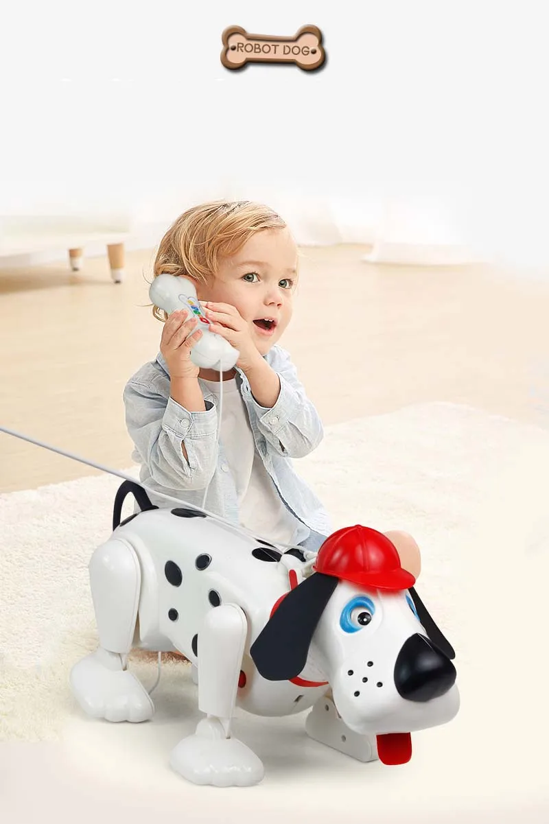 Electric Kids Funny Toy Line Control Walking Puppy Dog Lovely Pets ...