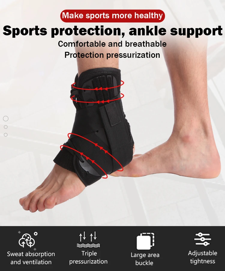 Sports Pain Releif Sprain Fracture Stabilizer Protection Strap Foots ...