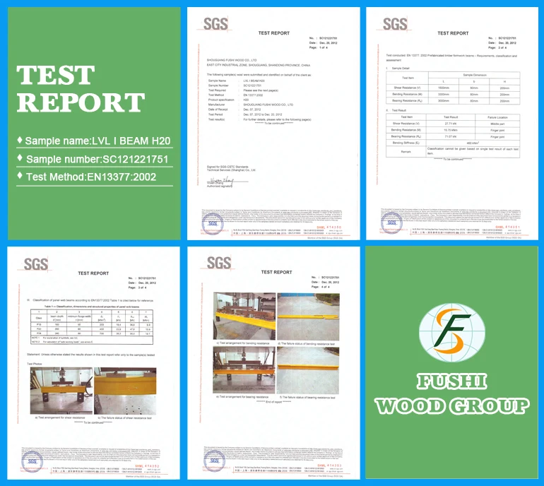 Laminated Formwork Yellow Lvl Spruce Structural Timber Beams ...