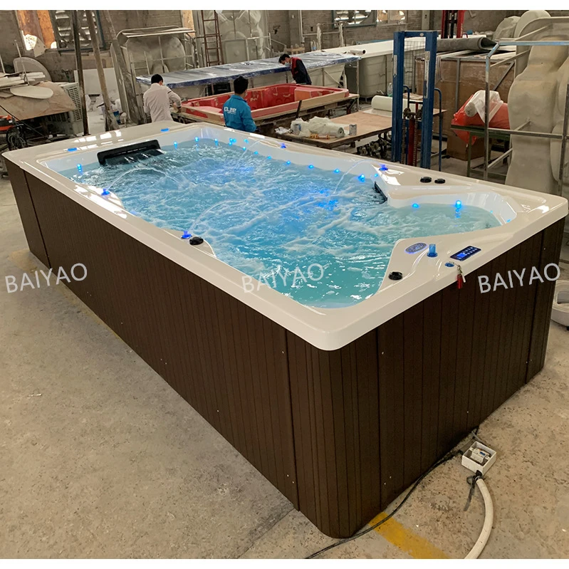 Baiyao Spas 4.8meter Smart Swim Treadmill Spa Swimming Pool Fitness ...