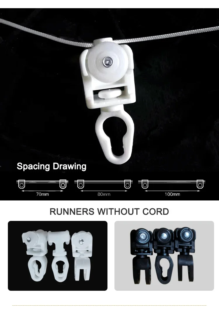 Curtain Railing Ripple Carrier Wave Fold Curtain Runner S Wave Curtain ...