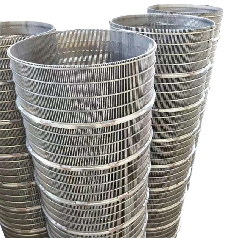 FANG TE Wedge Wire Screen / Trommel Screening Slot Screen Drum-99.5% ...