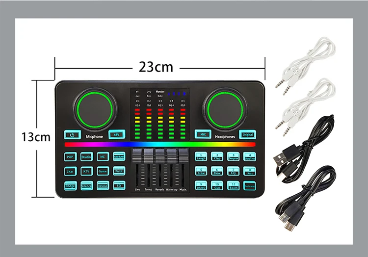 D9 Professional Studio Recording Live Streaming Sound Card