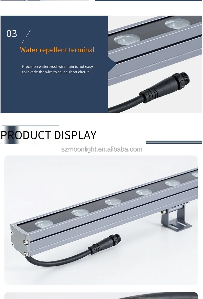 Facade Lighting DMX Controller Led Wall Wash Light RGBW Outdoor IP65 ...