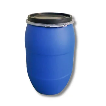 Brimful Volume 220l Open Top Blue Plastic 55 Gallons Drum / Plastic Barrel / 200l Hdpe Open Top ...