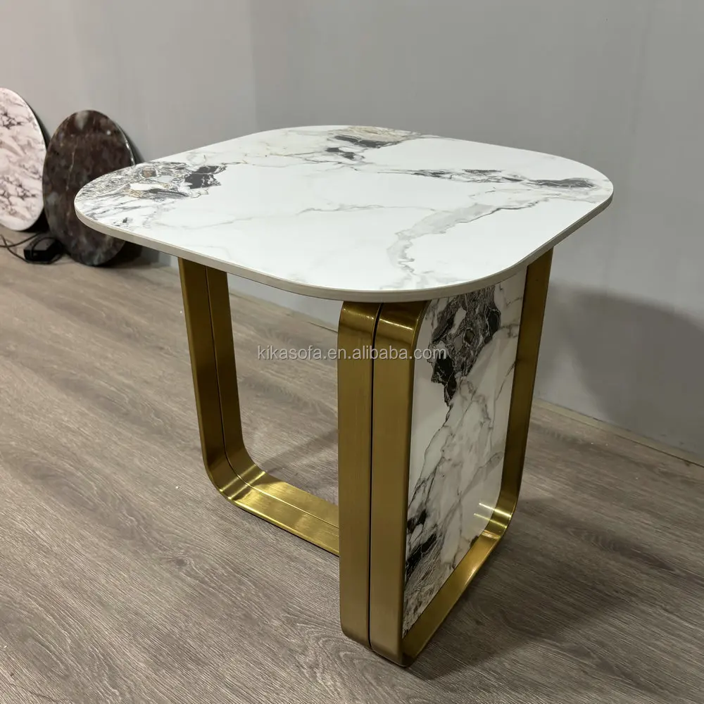 Contemporary Nesting Table Set Gold Stainless Steel Petak Philippine ...