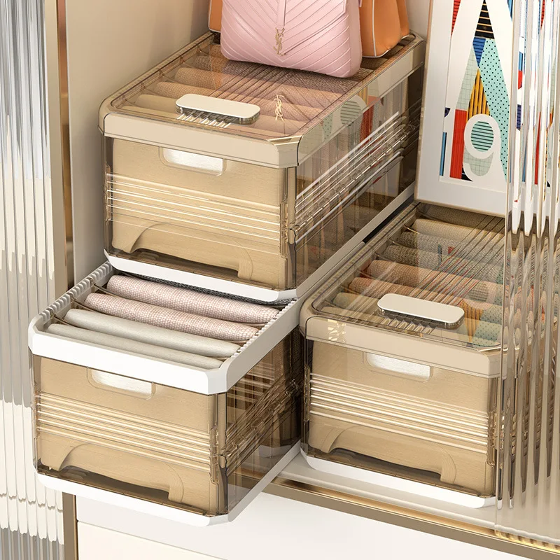 9 Inserts With Lid Closet Organizer Foldable Trouser Basket Pet Pants ...