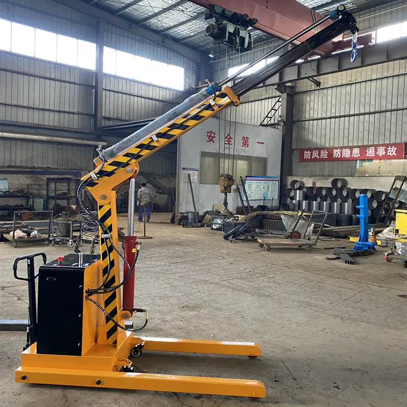 Electric Walking Telescopic Electric Crane Simple Lifting Mold Car ...