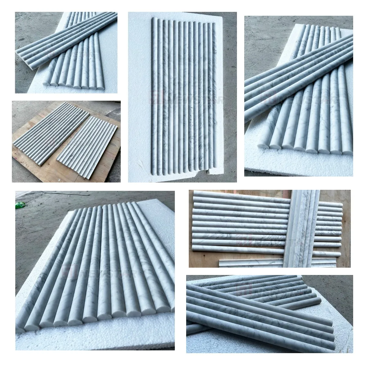 Natural Stone Wall Cladding Back Splash Tiles Kitchen Ribbed Kitchen ...