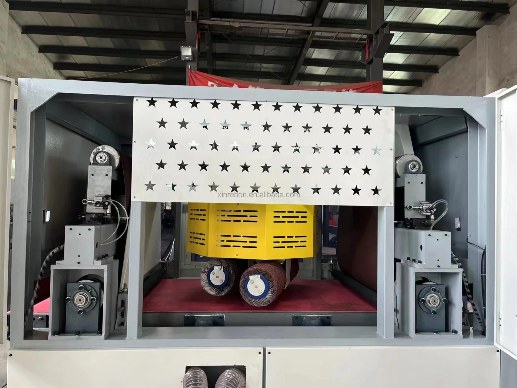 Water Mill Industrial Sheet Metal Sanding Polishing Deburring Machine ...