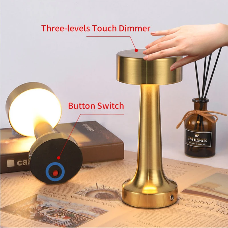 AXFU LED Bar Table Lamp - Modern Luxury Touch Sensor Light