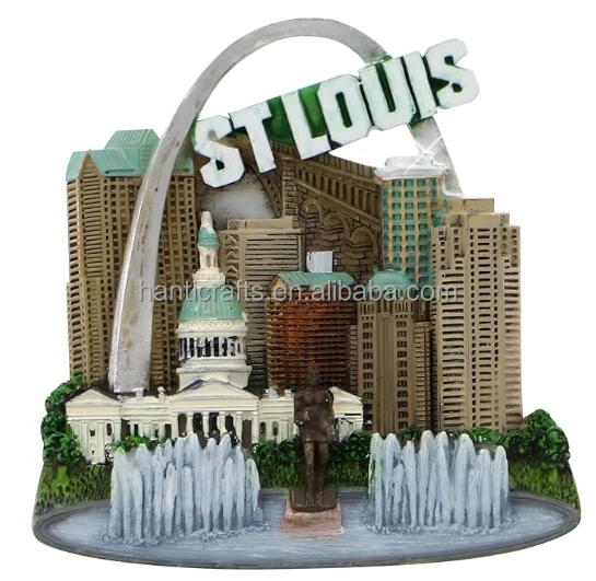 Resin 3d St. Louis Refrigerator Magnet Souvenir - Buy Resin St. Louis ...