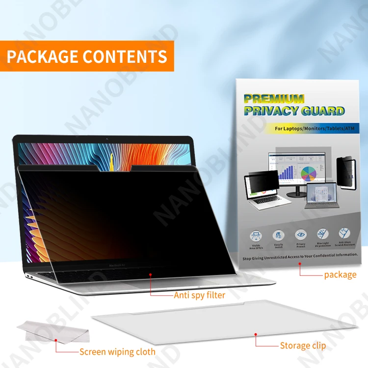 4 Way Privacy Screen 13 14 15 16 Inch Magnetic Privacy Screen Protector ...